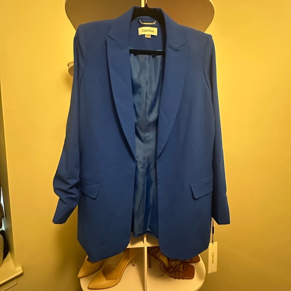 Calvin Klein | Jackets & Coats | Calvin Klein Womens Royal Blue Suit ...